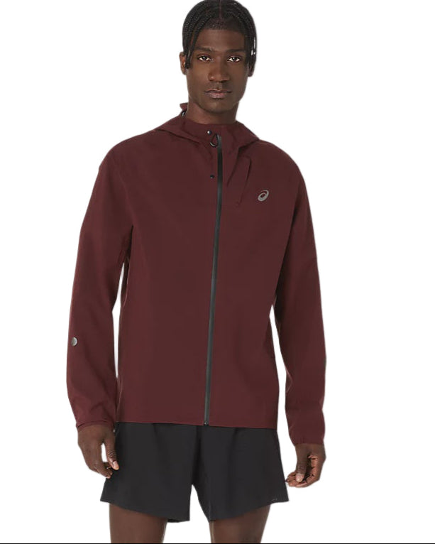 Asics Metarun Waterproof Jacket | Dark Red Planet – Taskers Sports