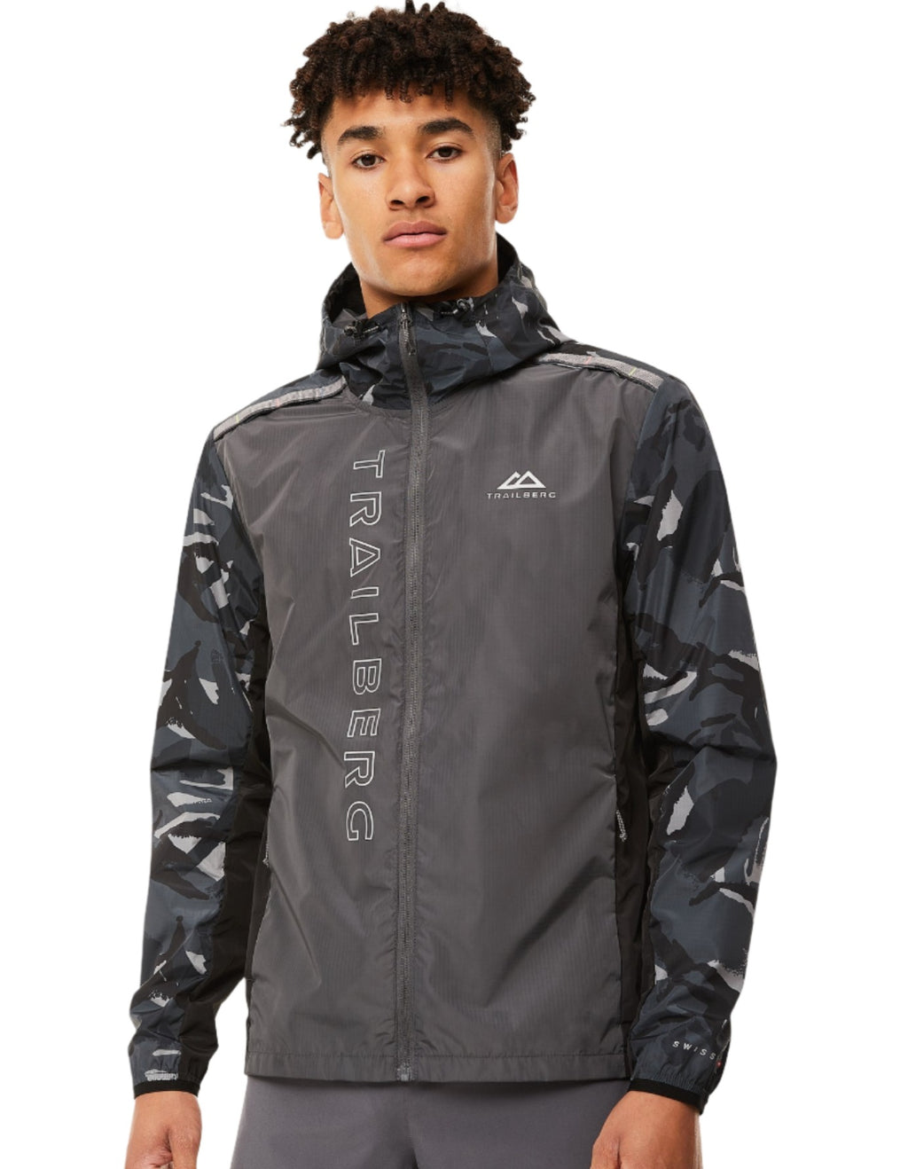 Trailberg Mens Triathlon Camo Windbreaker | Grey Camo – Taskers Sports