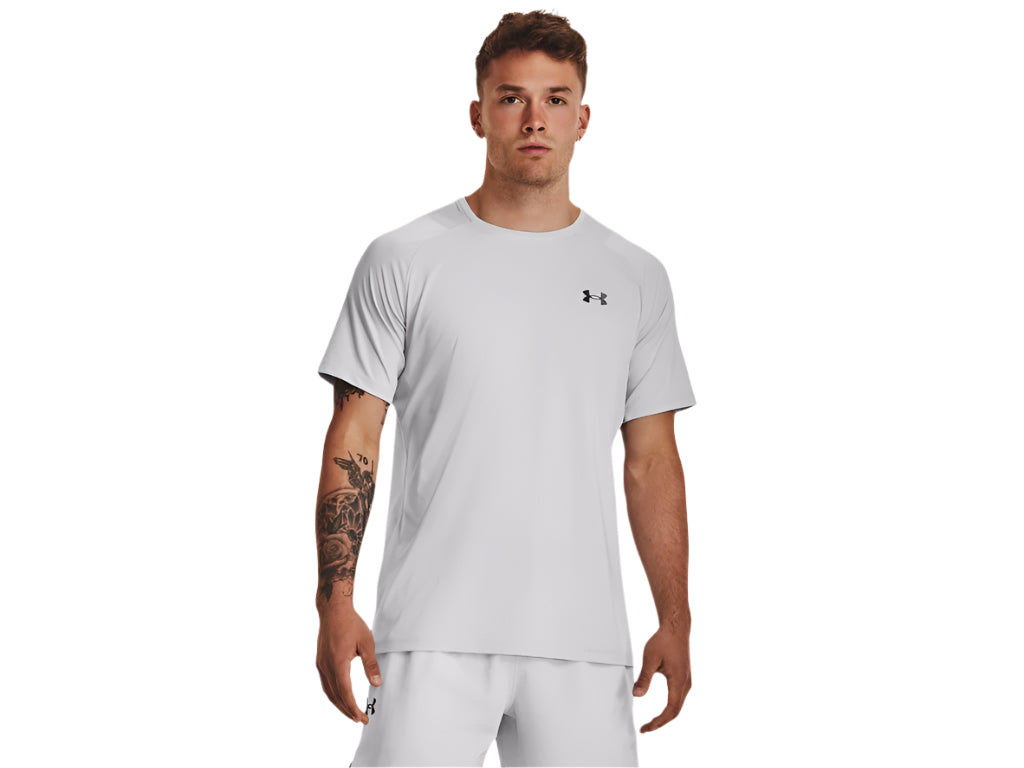 Under Armour Rush Emboss Tee | Halo Grey – Taskers Sports